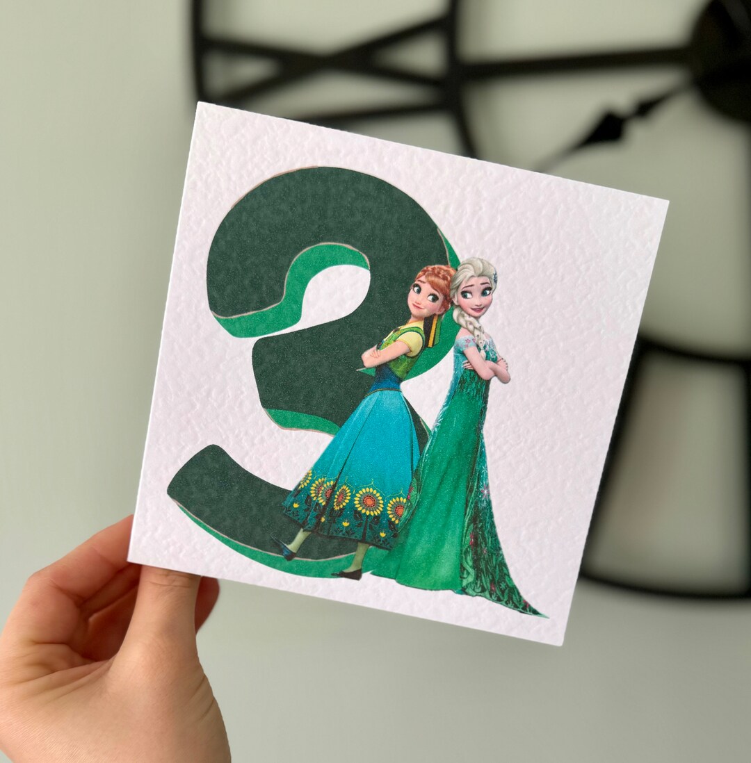 Disney Princess Birthday Card, Personalised, Frozen Birthday Card, Anna ...
