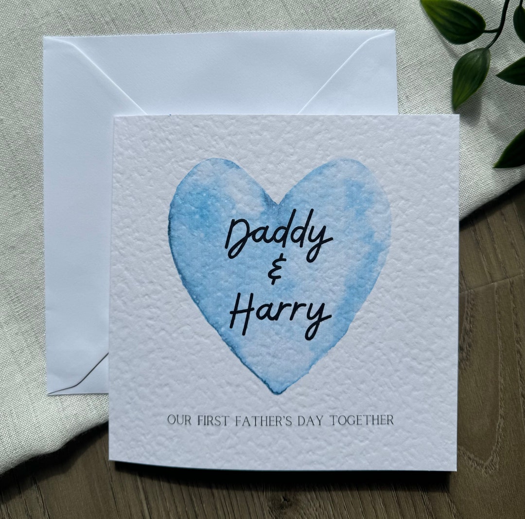 Fathers Day Card, Boy Dad, Personalised Card for Dad, Card for Father ...