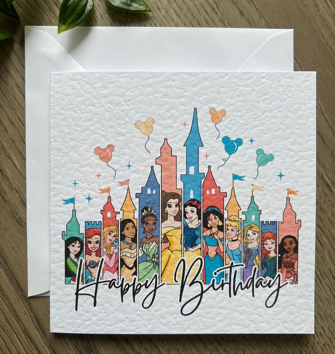 Disney Princess Birthday Card, Personalised, Cinderella Birthday Card ...