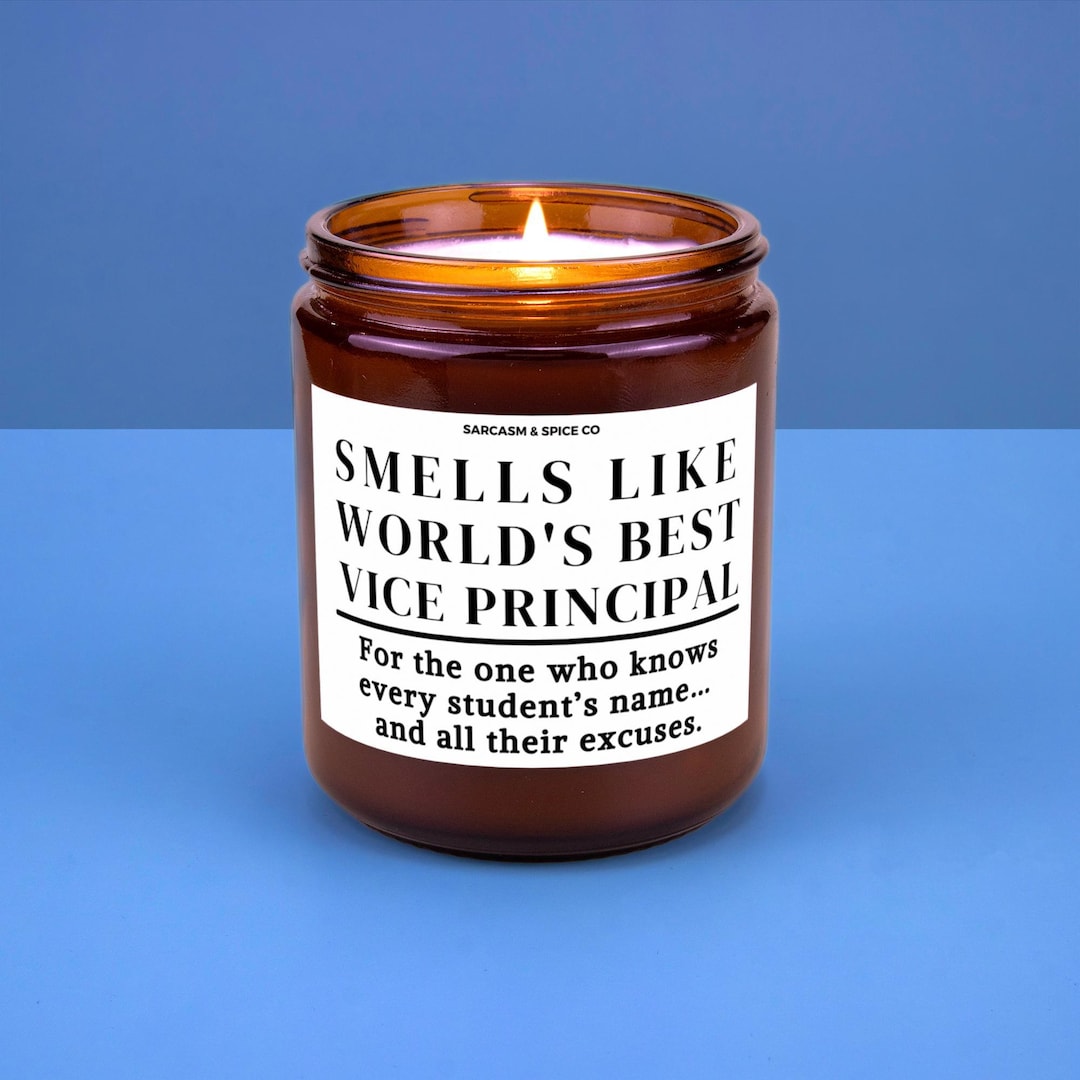 Best Vice Principal Appreciation Gift Vice Principal Funny Candle Funny ...