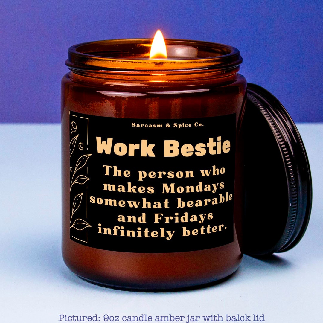 Co-worker Gift Coworker Candle Work Bestie Gift Boss Candle Employee ...