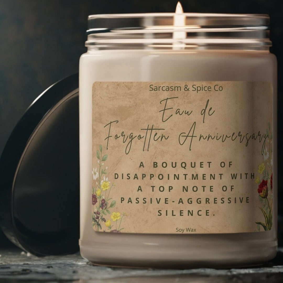 Eau De Forgotten Anniversary Girlfriend Funny Candle Partner - Etsy