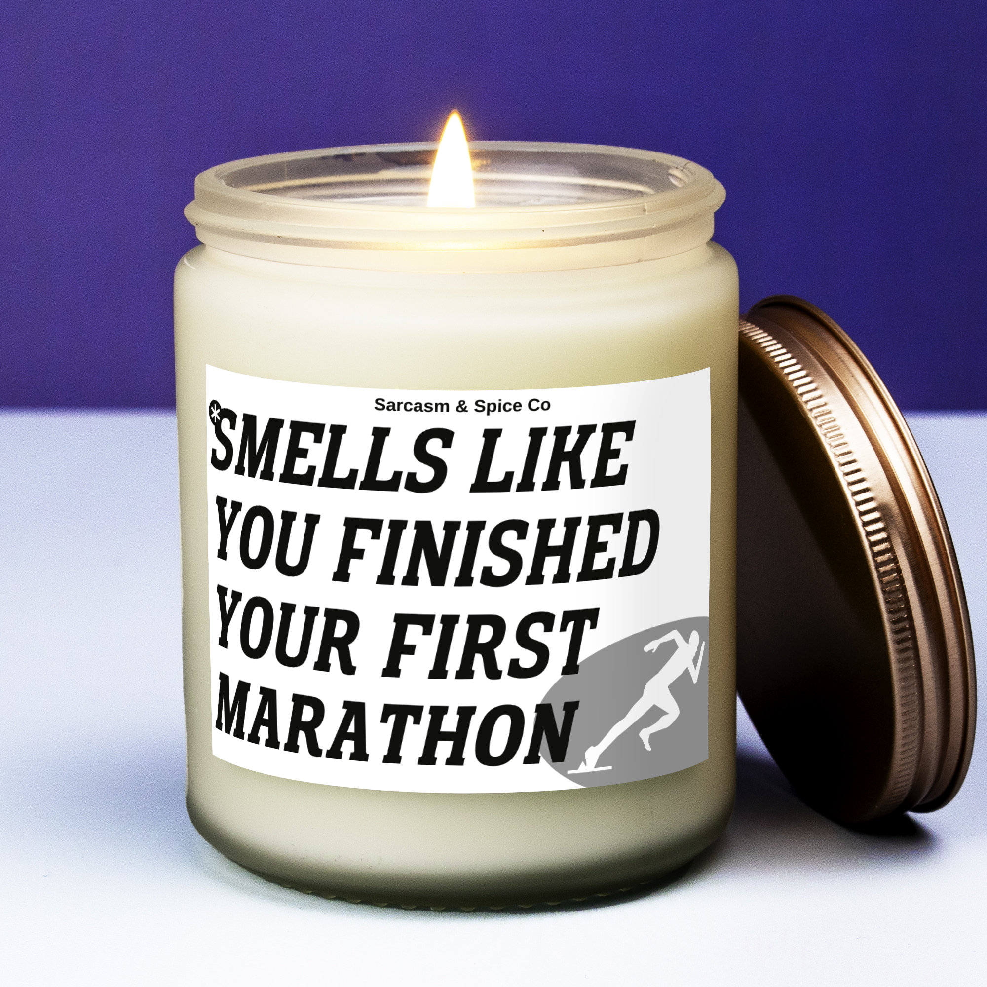 Gift Runner Candle Running Half Marathon Award Runner Trophy ...