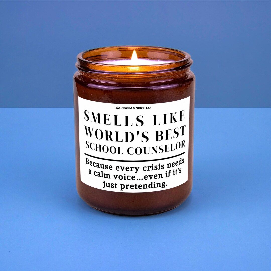 Best School Counselor Appreciation Gift Teacher Funny Candle Funny ...