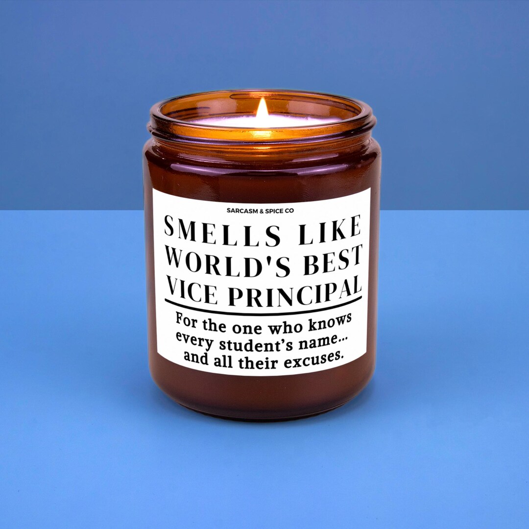 Best Vice Principal Appreciation Gift Vice Principal Funny Candle Funny ...