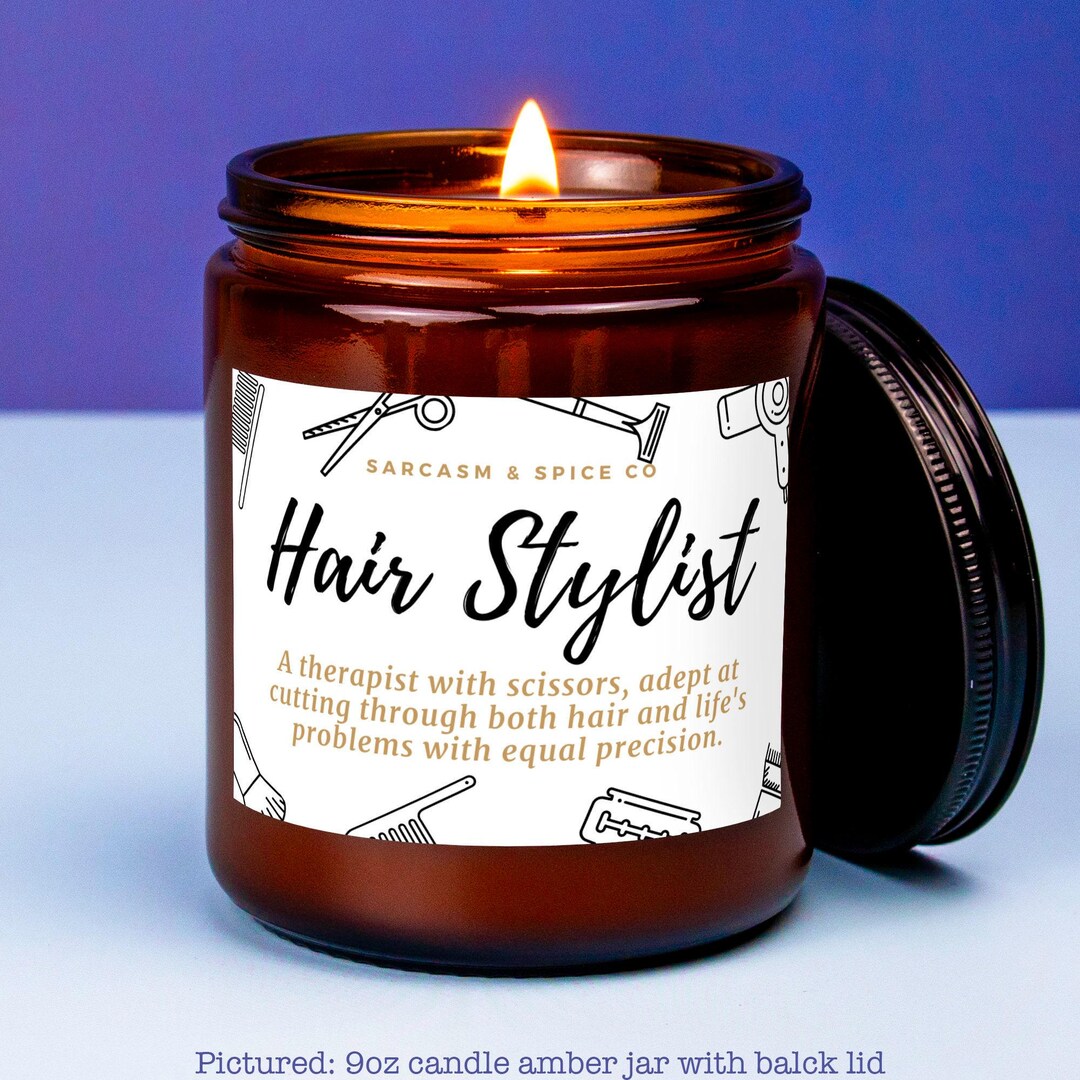 Hair Dresser Gift Salon Hair Stylist Gift Hairdresser Candle ...