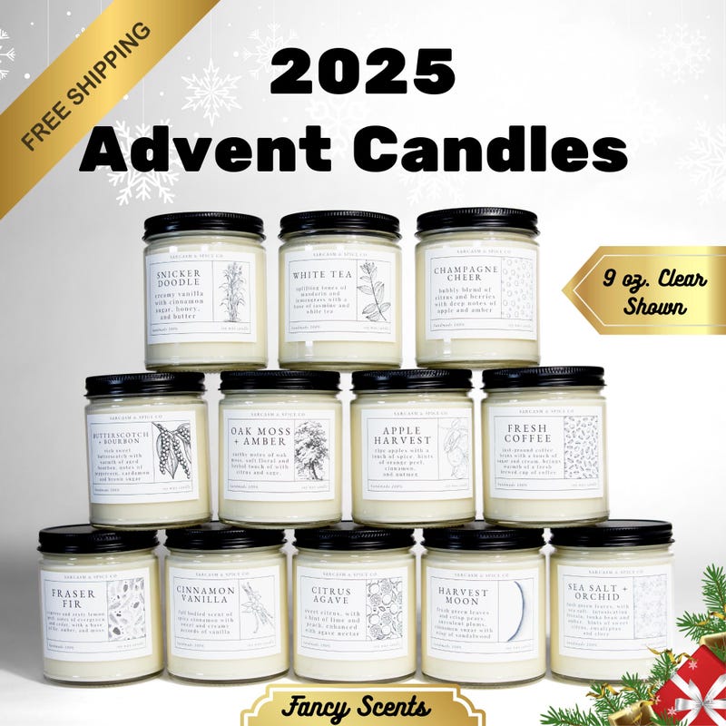 12 Days Advent Candle - Etsy
