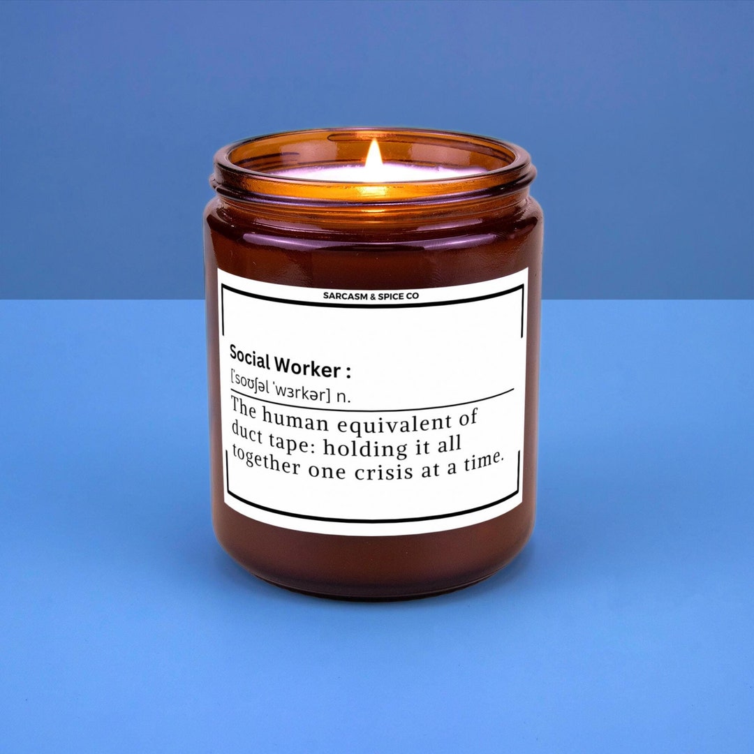 Social Worker Gift Graduation Social Worker Congratulation Fun Candle ...