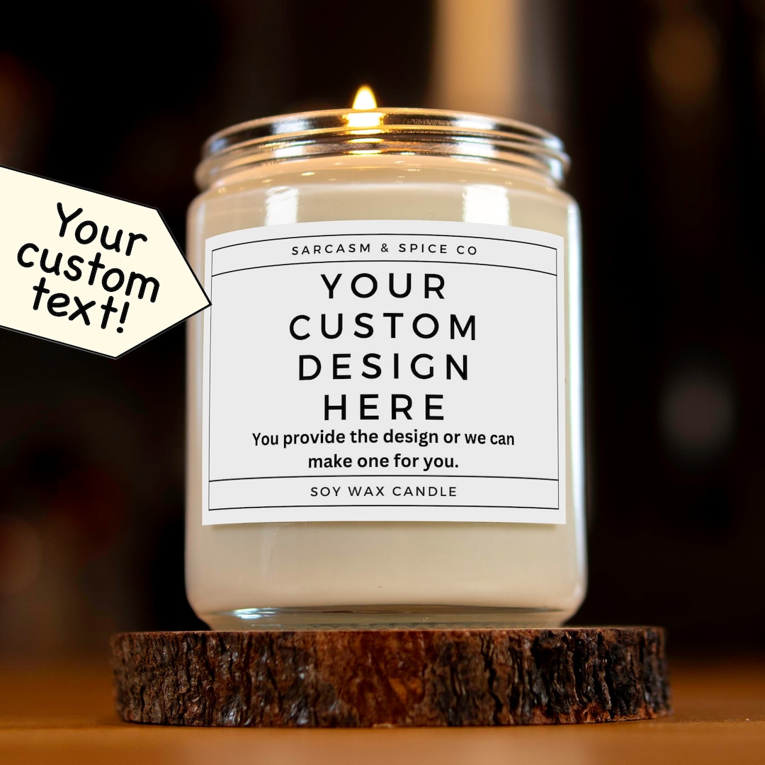 Custom Candle Gift Personalized Candle Customized Gift Corporate Logo ...