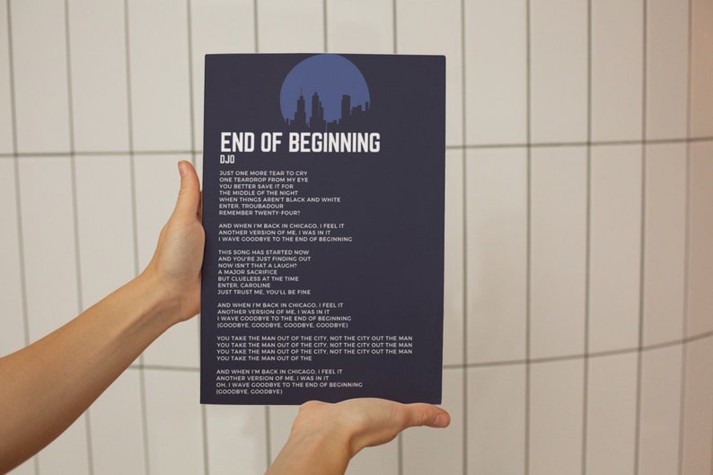 End of Beginning Djo / Music Print/ Rock Music / Indie/ Digital Print ...