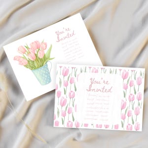 Easter Pink Tulip Watercolor Clipart | Spring Flower Art | Floral ...