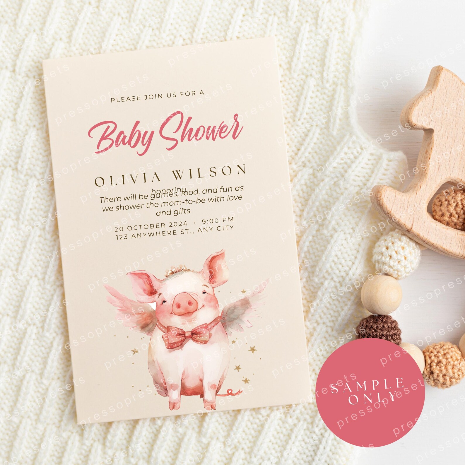 Watercolor Pig Clipart,baby Pig Clipart Watercolor PNG, Cute Farm ...