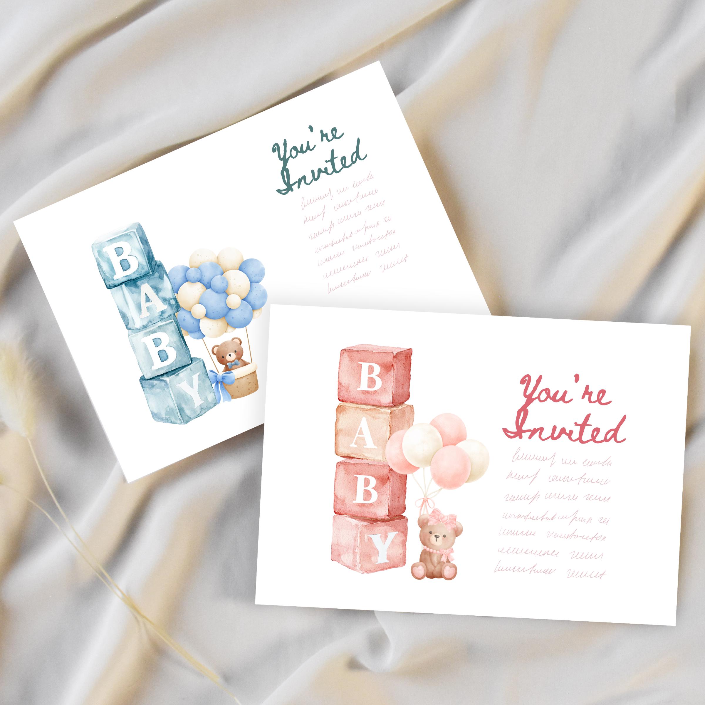 Watercolor Baby Letter Blocks Clipart | DIY Stacked Baby Blocks | Baby ...