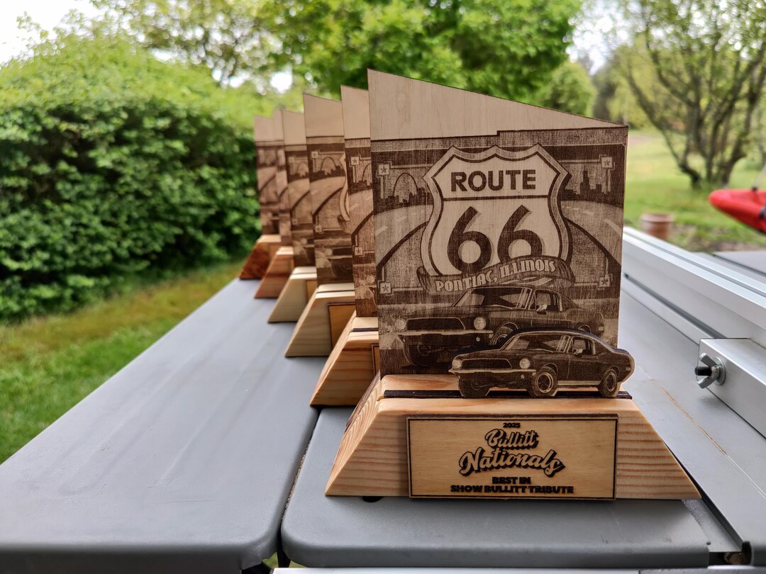 Custom Engraved Wooden Car Show Trophy, Personalized Award - Etsy