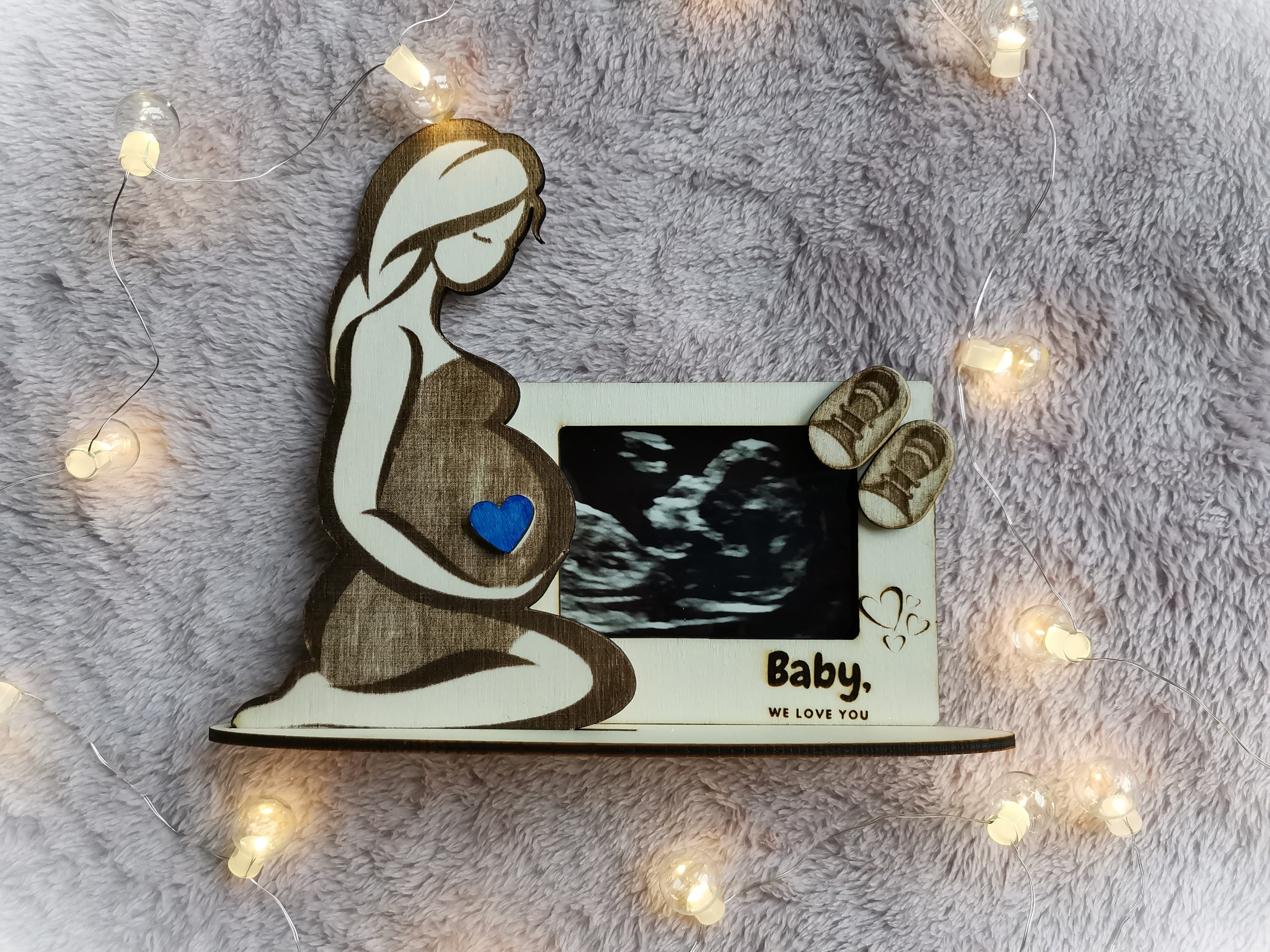 Personalized Ultrasound Baby Frame Baby's First Photo Baby Announcement ...