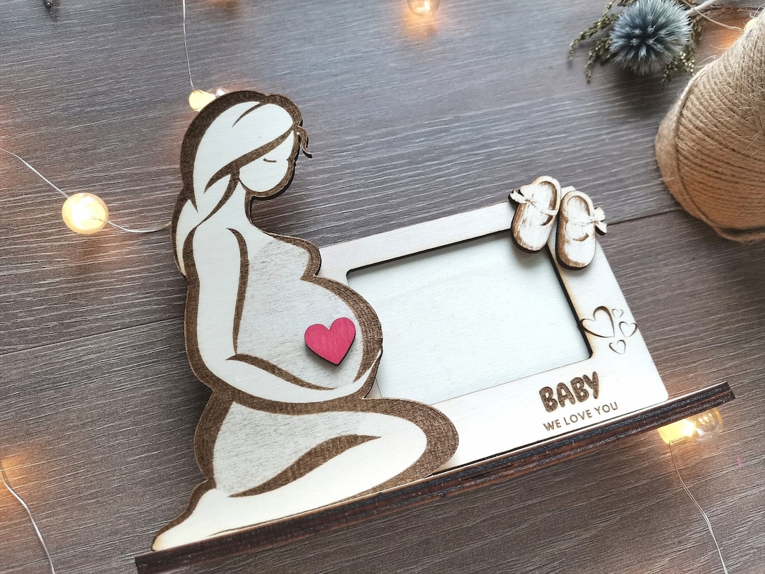 Personalized Ultrasound Baby Frame | Baby's First Photo| Wooden ...