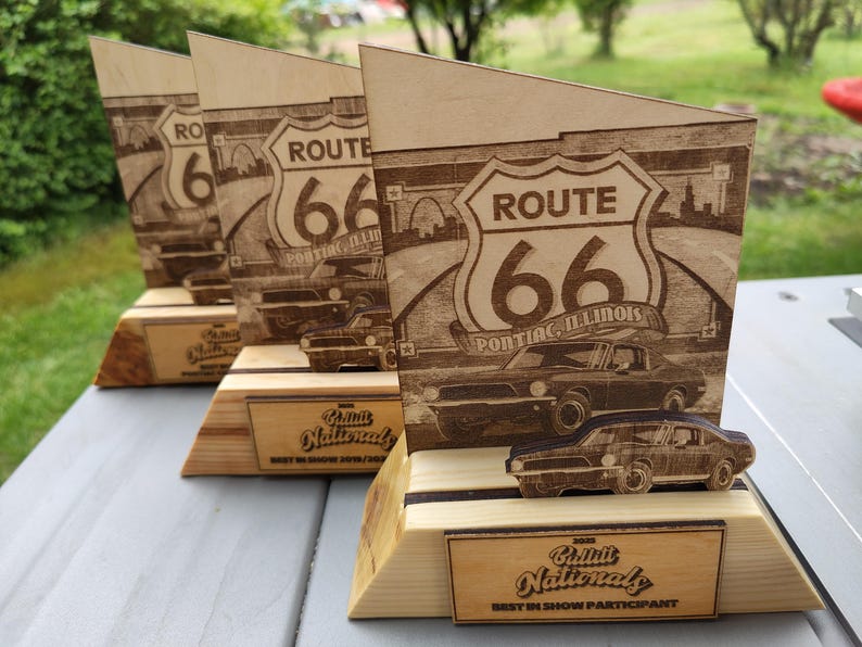 Custom Engraved Wooden Car Show Trophy, Personalized Award - Etsy