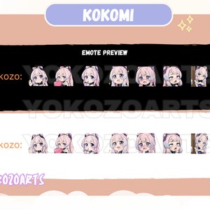 Genshin Impact - Sangonomiya Kokomi Emotes, Ready to Use Cute Chibi ...