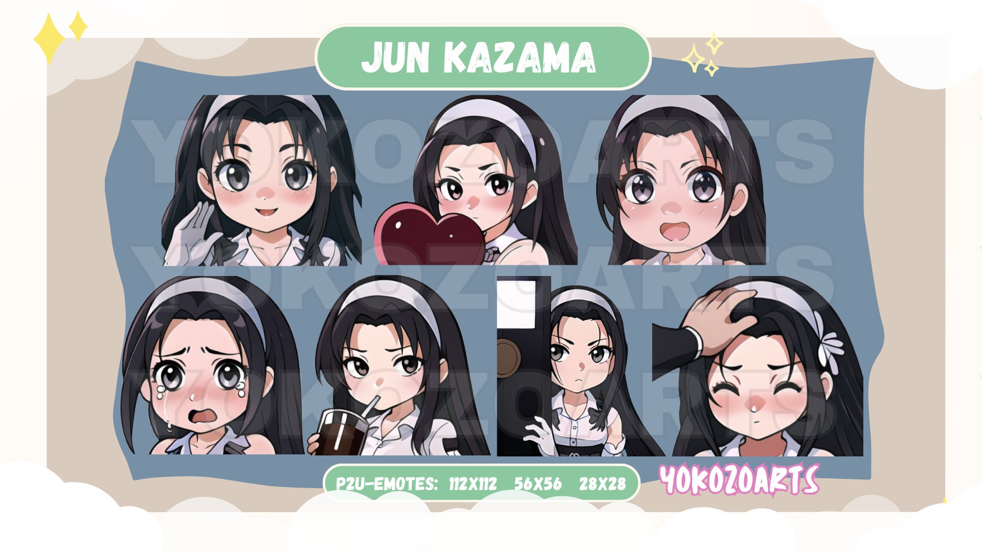 Tekken Jun Chibi Tekken 8 Jun Kazama Emotes, Fighter Girl, Chibi