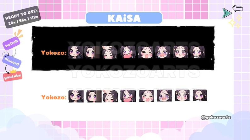 Kaisa Emotes, League of Legends Emotes for Youtube/twitch/discord - Etsy