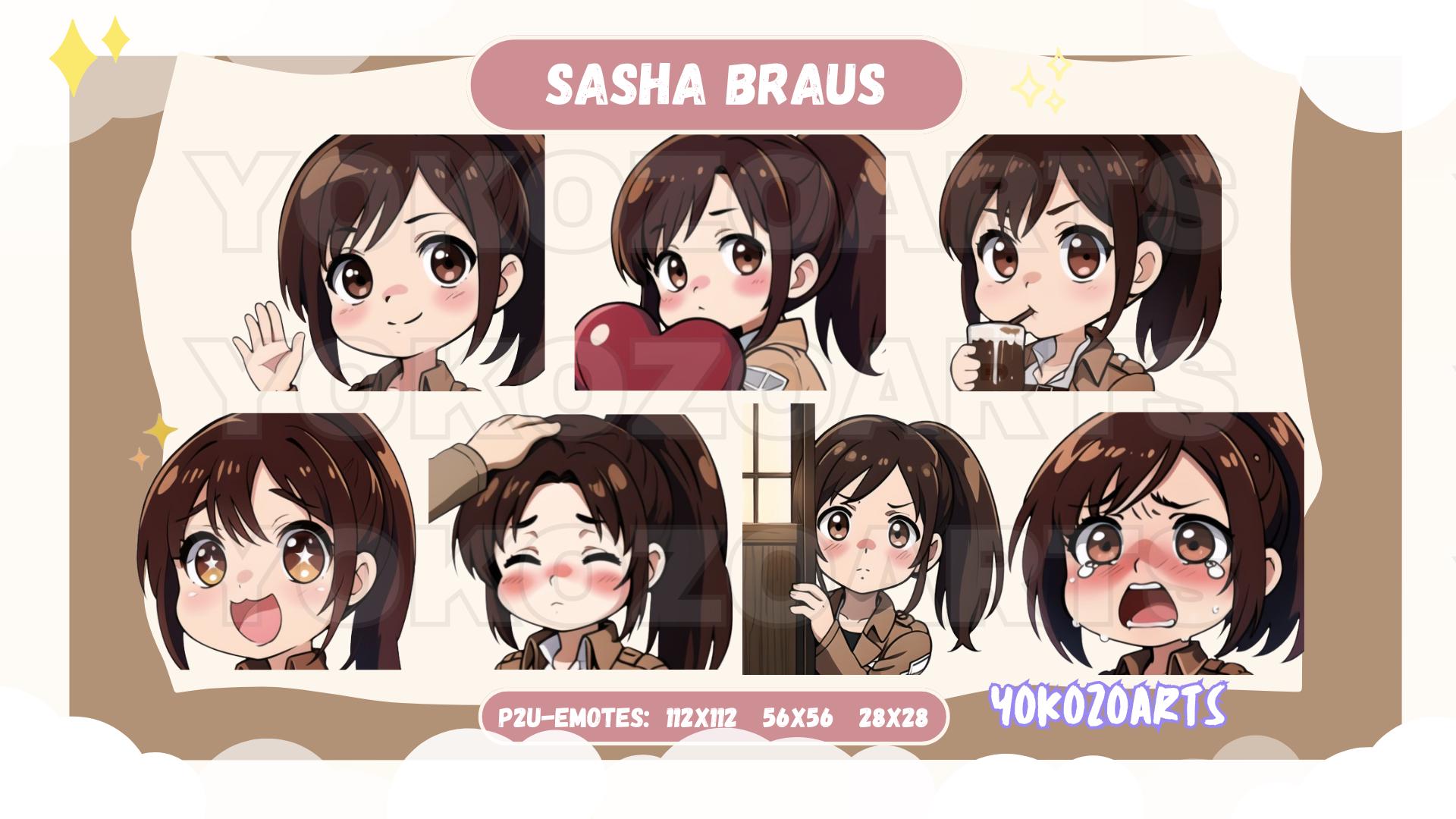 AOT - Potato Anime Girl, Anime Emotes, Chibi Emotes for Twitch/discord ...