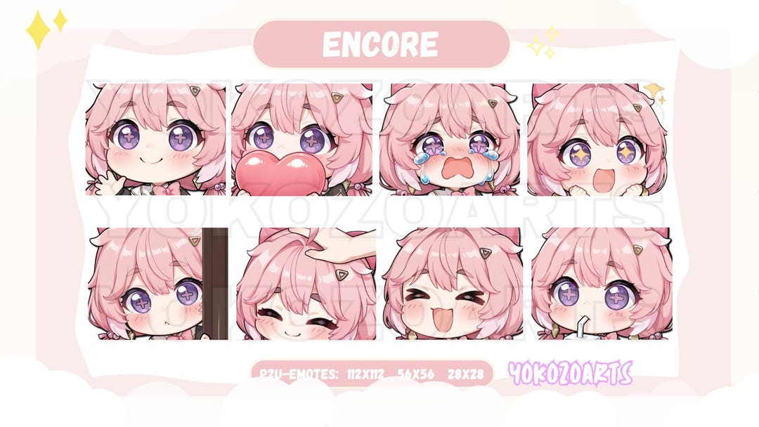 Wuthering Waves - Encore Emotes, Ready to Use Cute Chibi Emotes for ...
