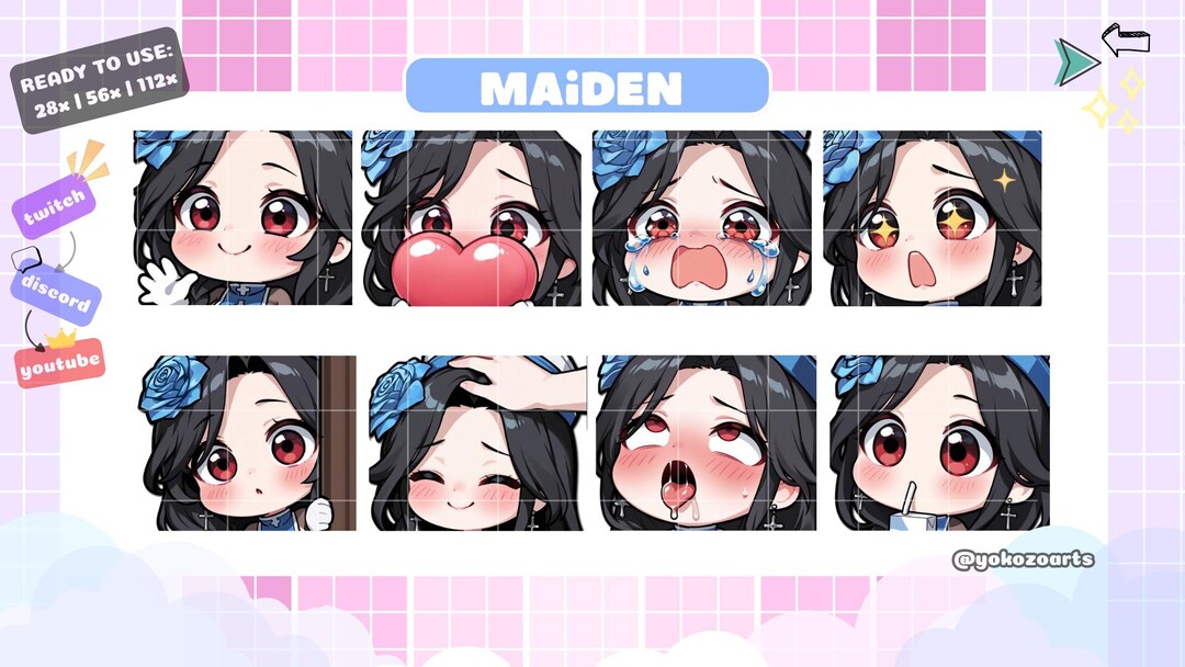 NIKKE: Goddess of Victory - Maiden Emotes, P2U Chibi Emotes for Discord ...