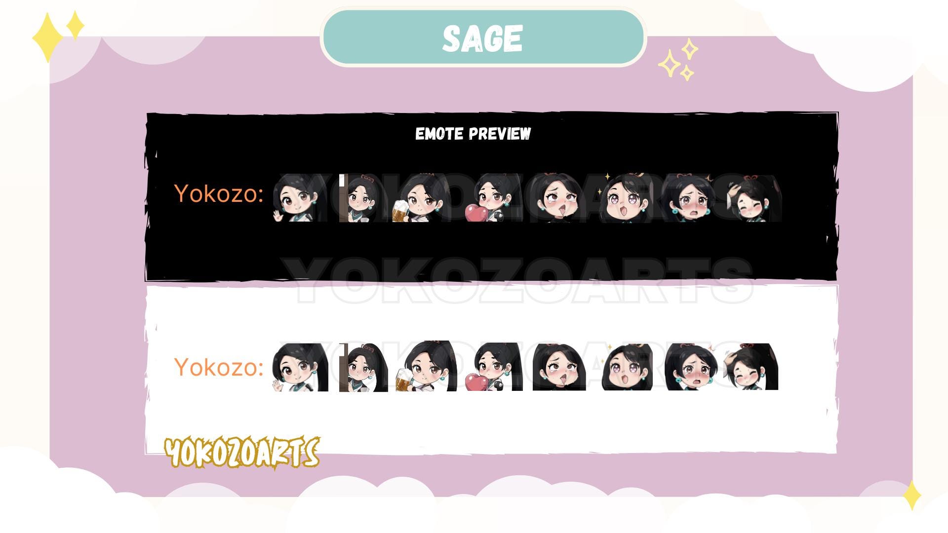 Valorant - Sage Chibi Emotes, P2U Emotes for Twitch/discord/youtube - Etsy