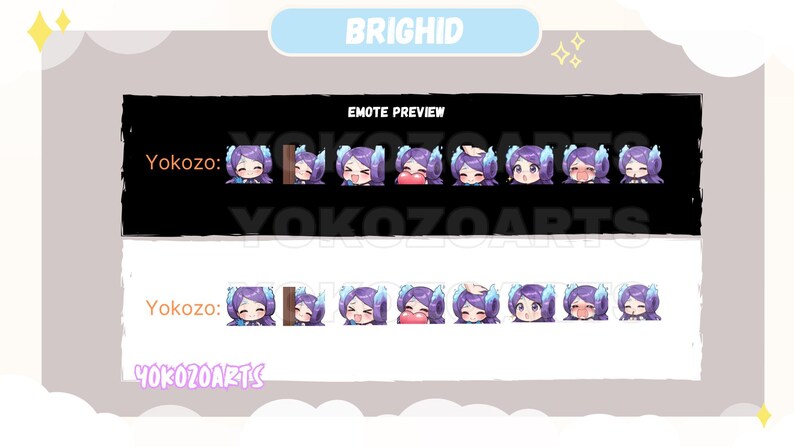 Xenoblade Chronicles 2 - Brighid Chibi Emotes for Twitch/discord ...