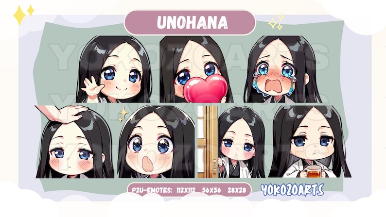 Shinigami Chibi Emotes, Anime Emotes, Chibi Emotes for Twitch/discord ...