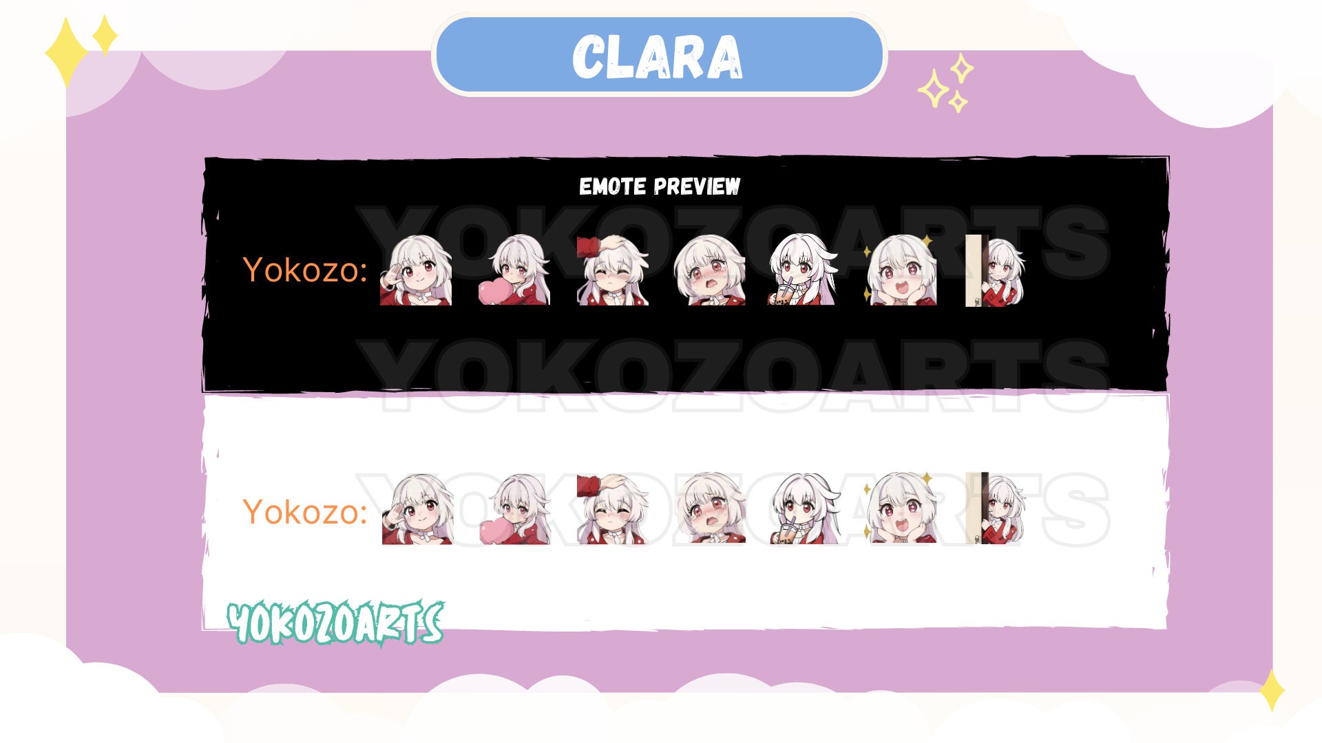 Honkai Star Rail Clara Emotes Ready to Use Cute Chibi - Etsy Australia