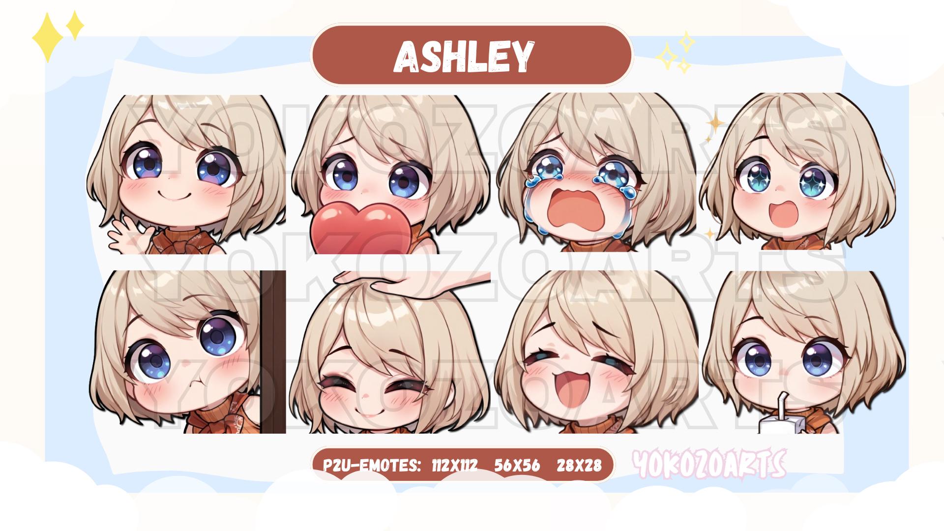 Resident Evil - Emotes Ashley Graham, Emotes Anime, Discord/Twitch ...
