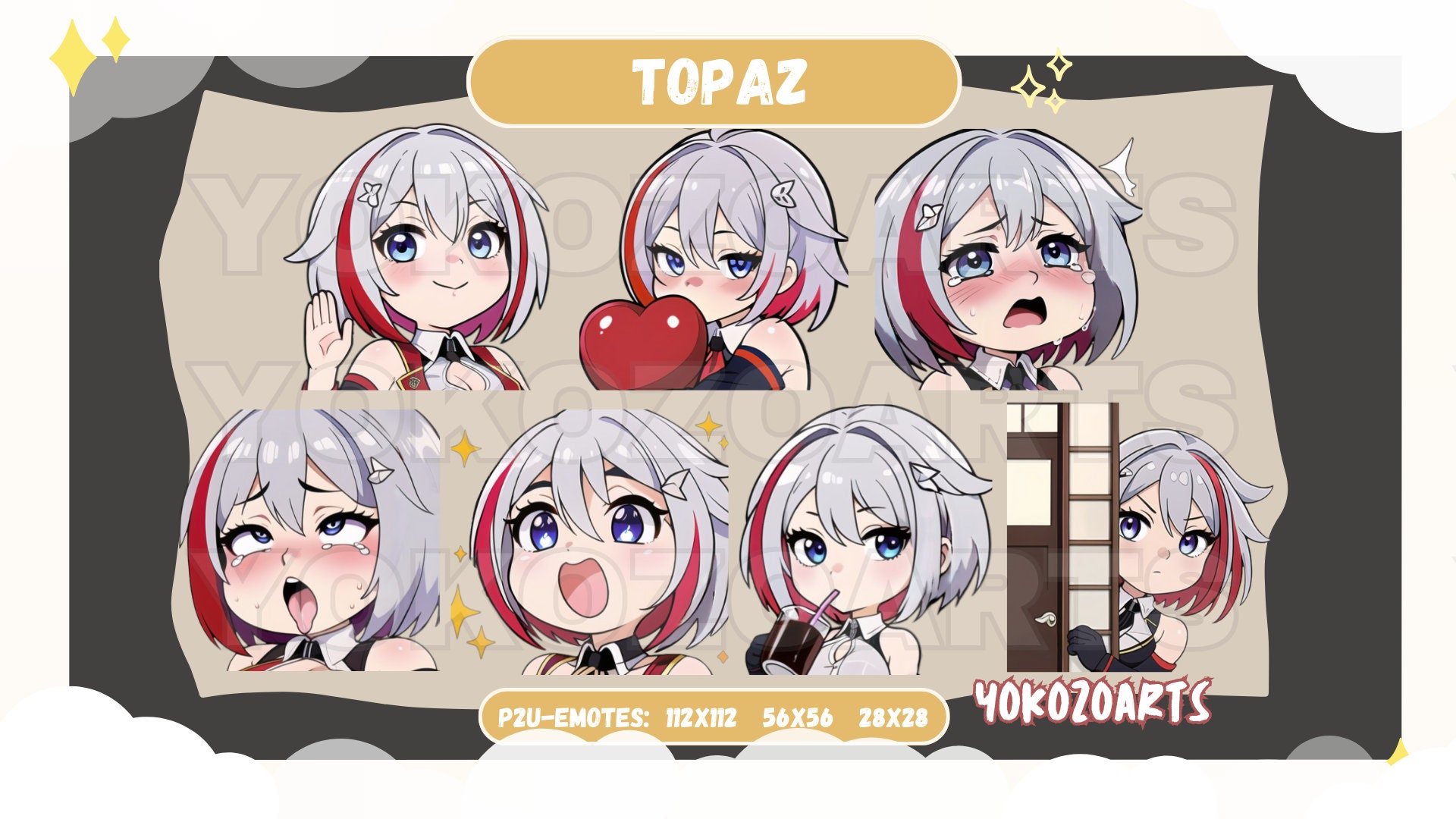 Honkai Star Rail - Topaz Emotes, Ready to Use Cute Chibi Emotes for ...