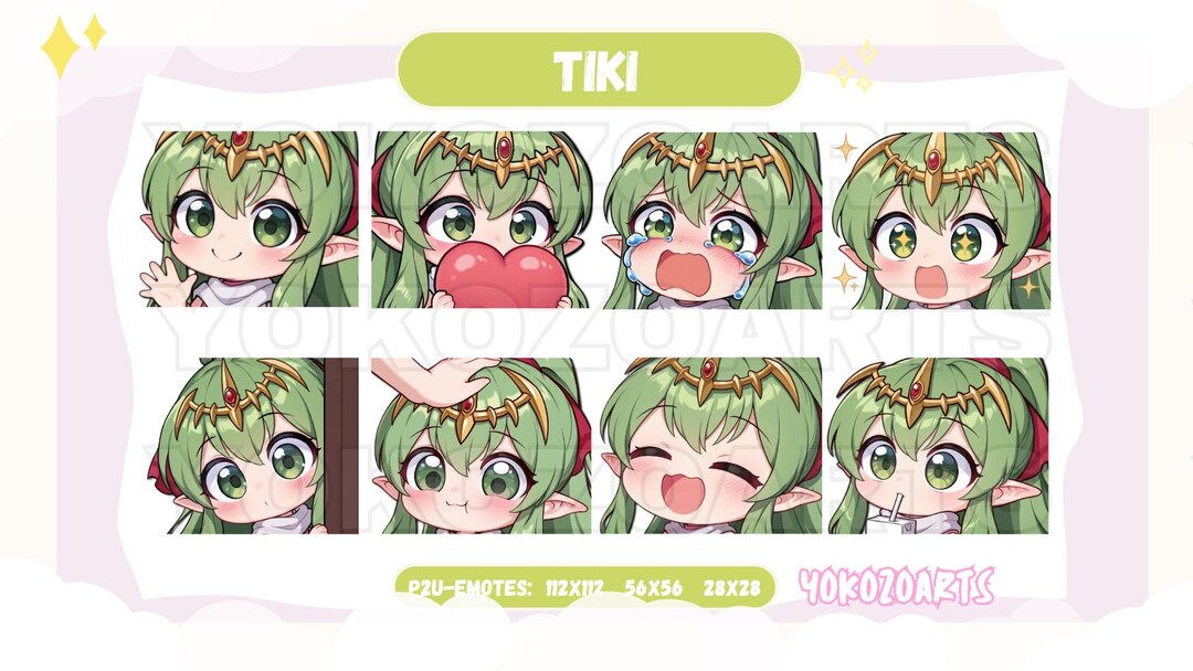 Fire Emblem: Awakening - Tiki , Chibi Emotes for Twitch/discord/youtube ...
