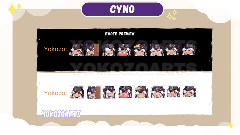 Genshin Impact - Cyno Emotes, lindos emotes Chibi listos para usar en ...
