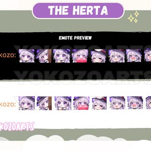 Honkai Star Rail - the Herta Emotes, Ready to Use Cute Chibi Emotes for ...