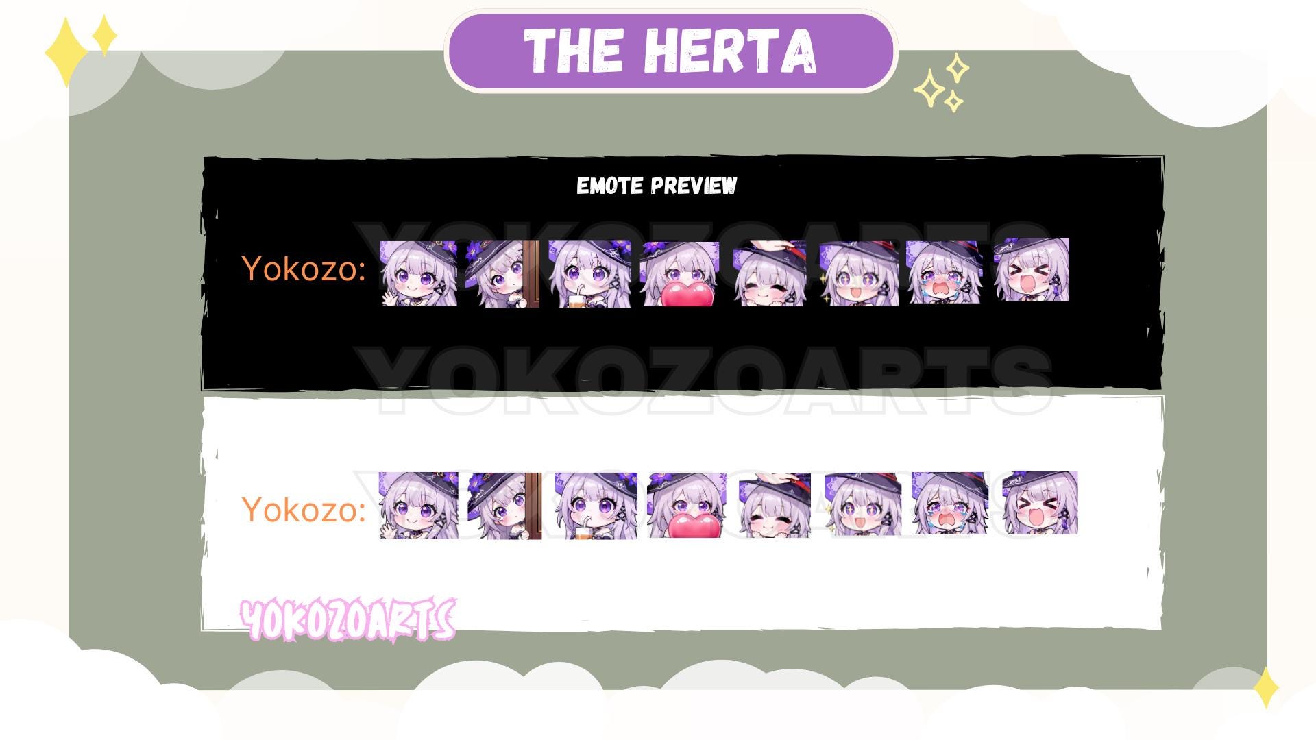 Honkai Star Rail - the Herta Emotes, Ready to Use Cute Chibi Emotes for ...
