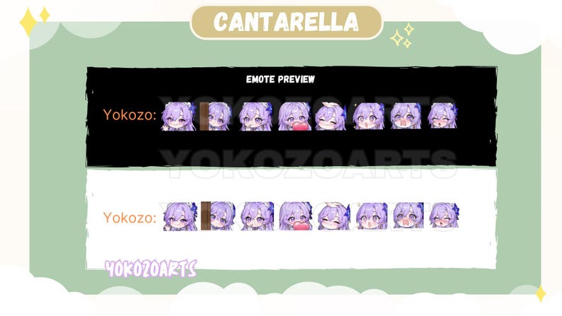 Wuthering Waves - Cantarella Emotes, Ready to Use Cute Chibi Emotes for ...