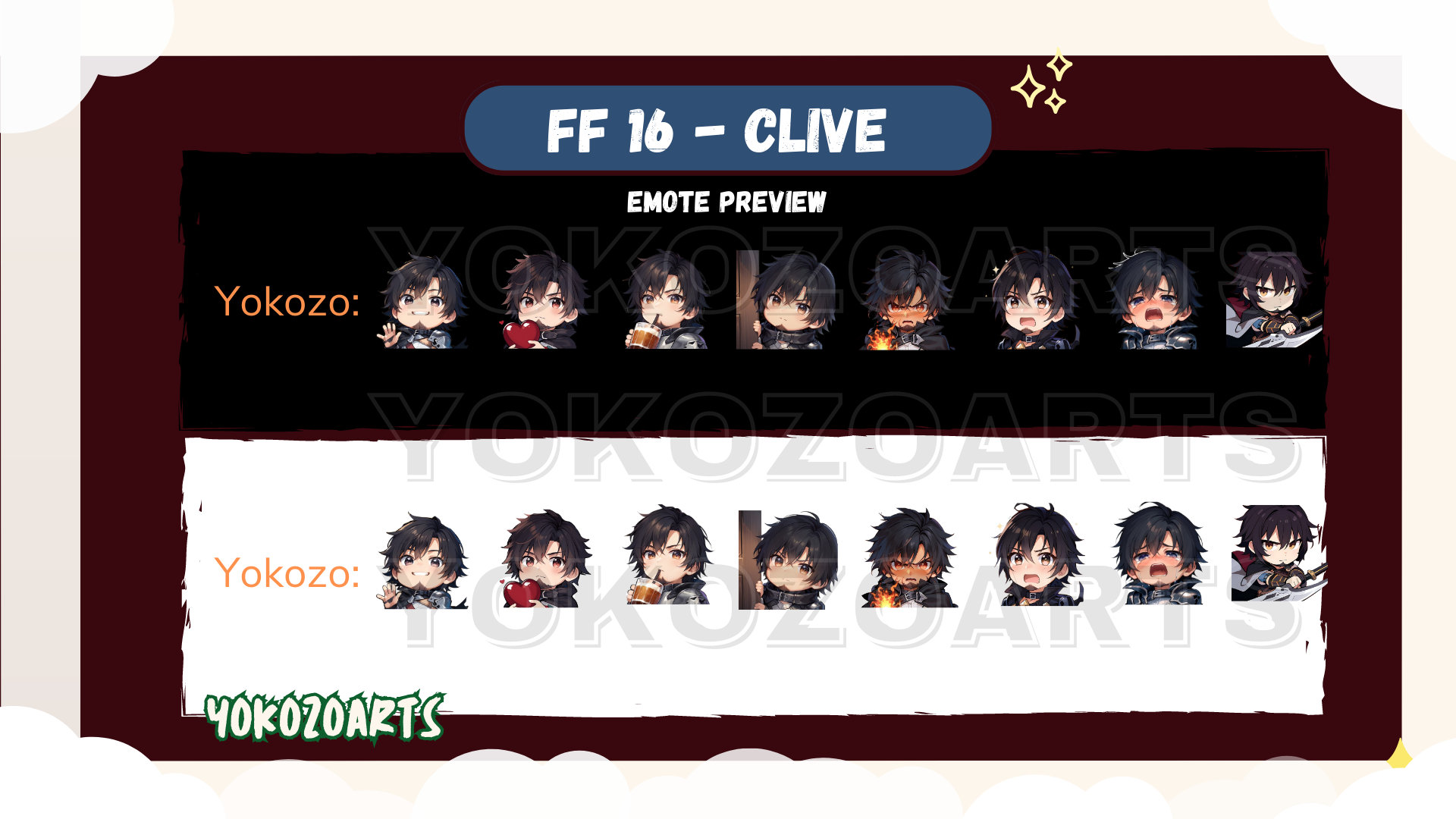 Final Fantasy 16 - Clive Emotes, Anime Emotes, Discord/twitch/youtube ...