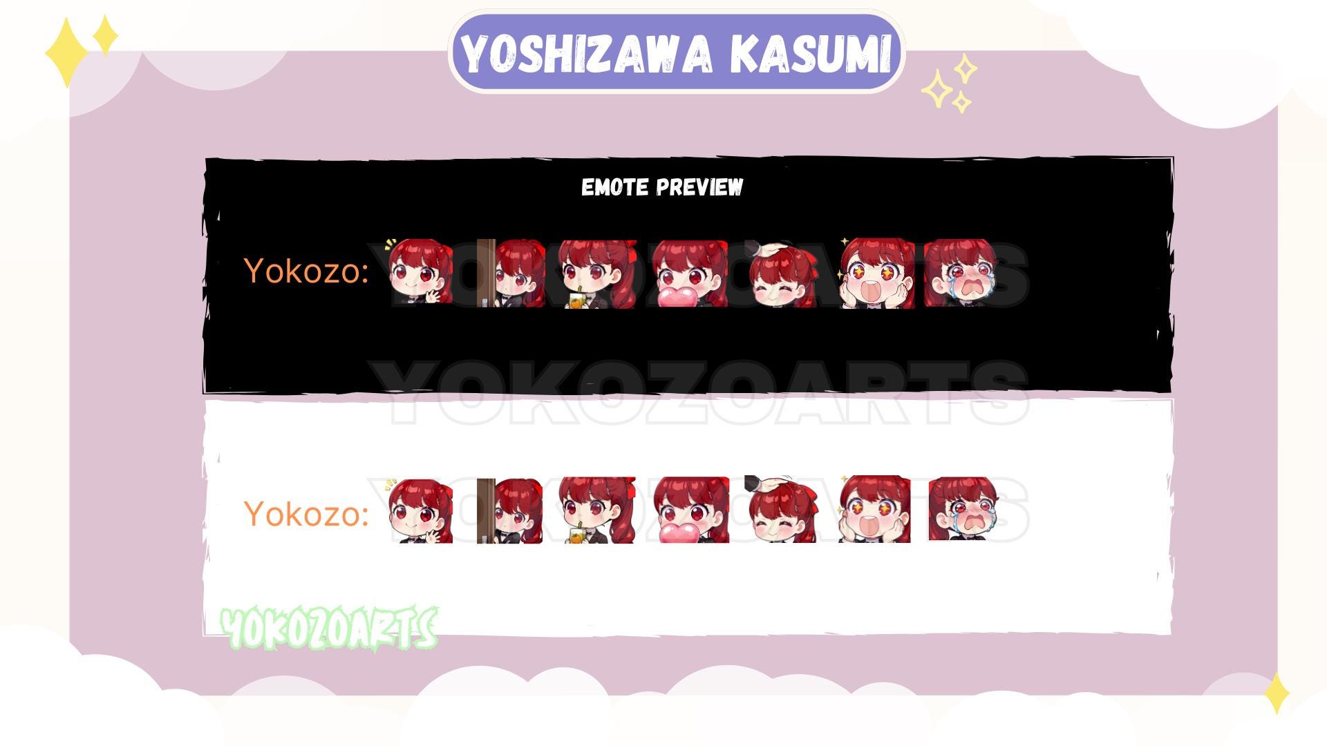Persona/p5 - Yoshizawa Kasumi, Anime Chibi Emotes for Twitch/discord ...