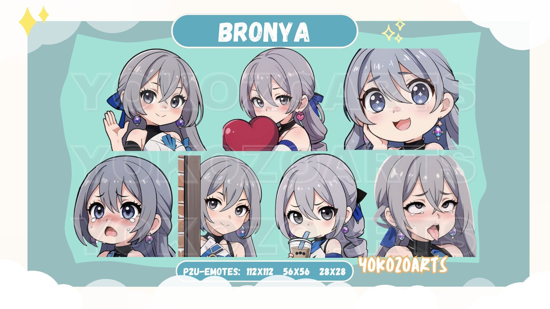 Honkai Star Rail Bronya Emotes Ready to Use Cute Chibi - Etsy Israel