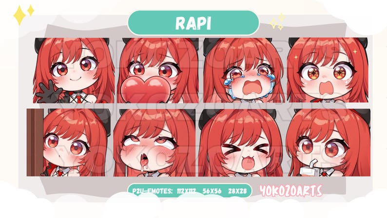 NIKKE: Goddess of Victory - Rapi Emotes, P2U Chibi Emotes for Discord ...