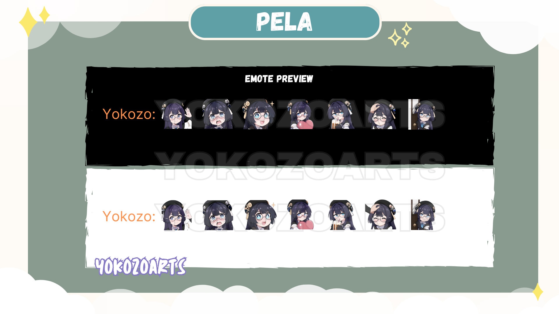 Honkai Star Rail Pela Emotes, Ready to Use Cute Chibi Emotes for ...
