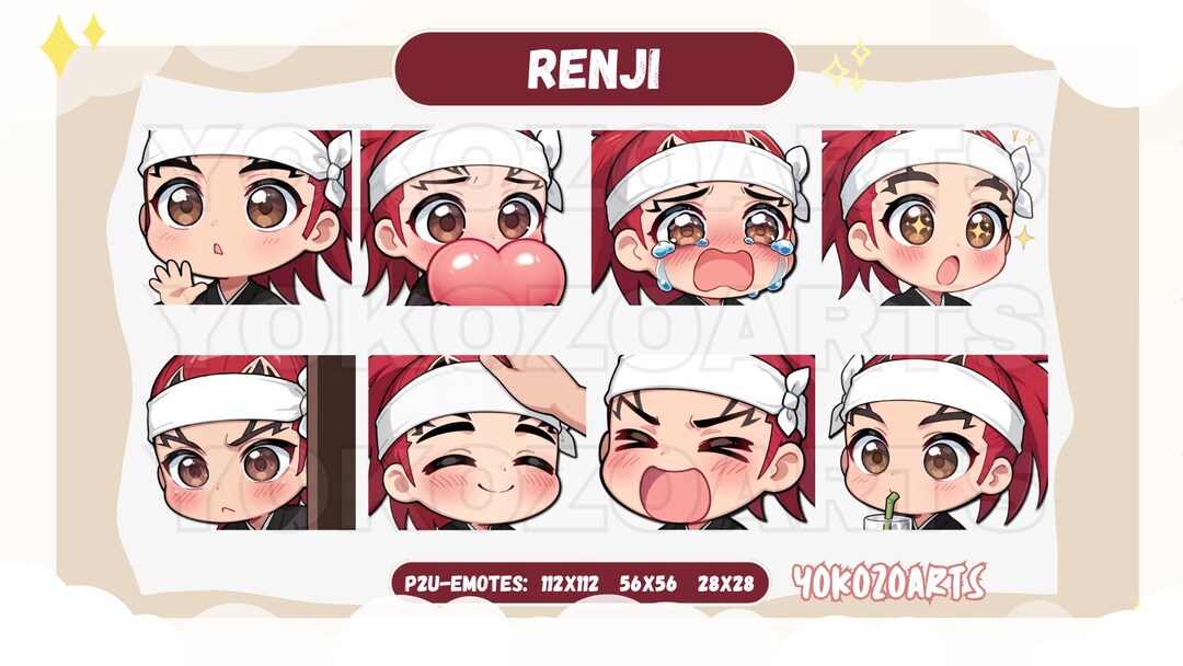 Shinigami Chibi Emotes, Anime Emotes, Chibi Emotes for Twitch/discord ...
