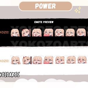CSM - Power Emotes, Anime Chibi Emotes, Twitch/discord/youtube Emotes ...