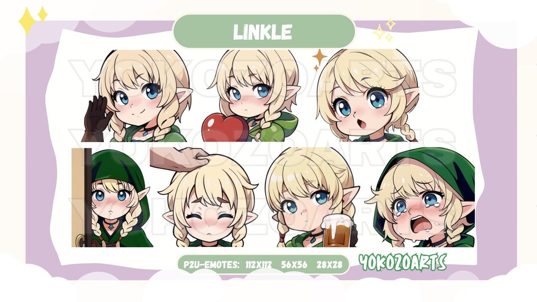 Hyrule Warriors - Linkle , Smash Bros Chibi Emotes for Twitch/discord ...