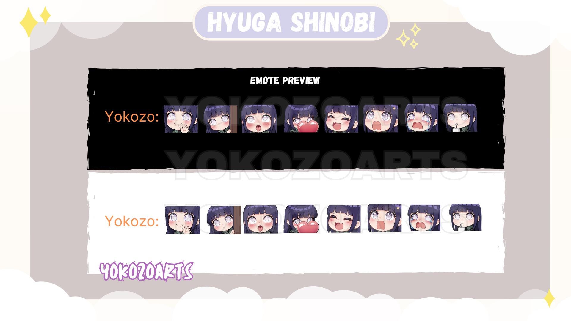 Shinobi Anime Girl, Anime Emotes, Chibi Emotes for Twitch/discord ...