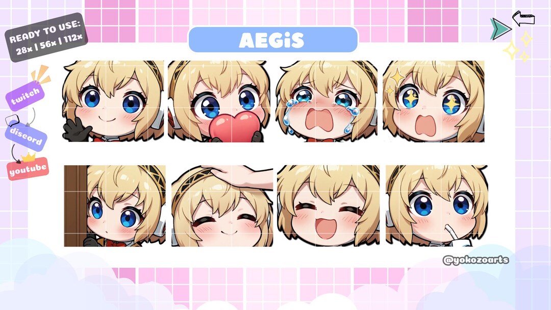 Persona/p3 - Aegis Emotes, Anime Chibi Emotes for Twitch/discord ...