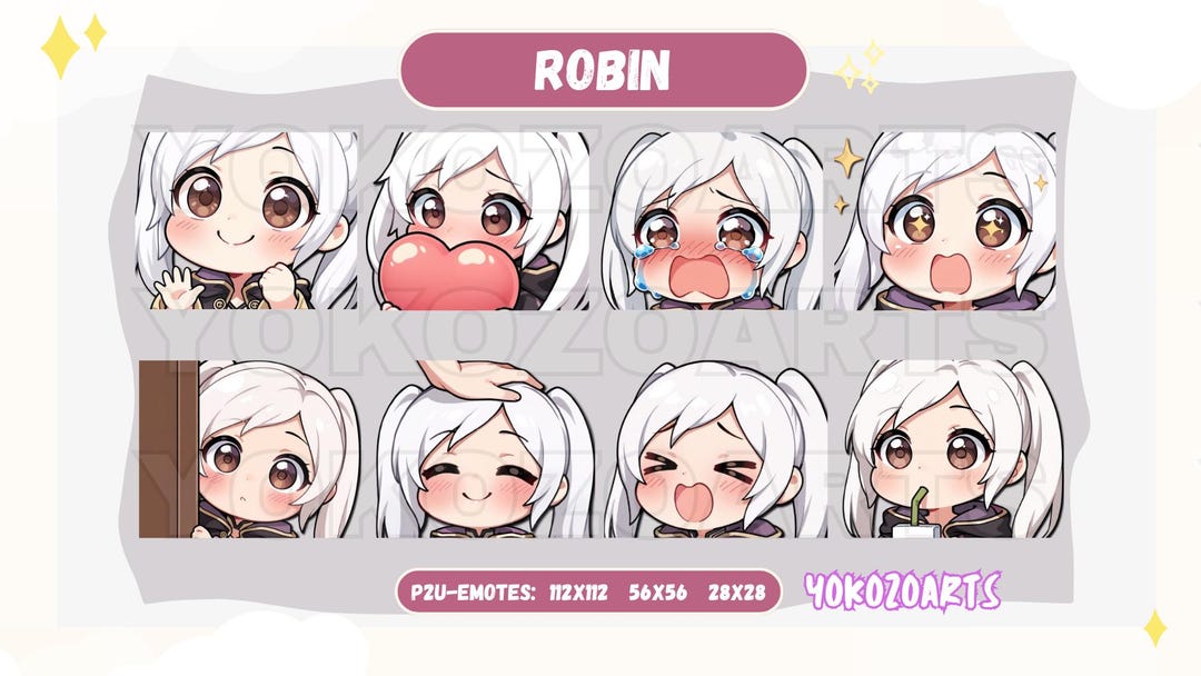 Fire Emblem: Awakening - Robin , Chibi Emotes for Twitch/Discord ...