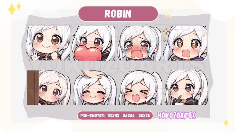 Fire Emblem: Awakening - Robin , Chibi Emotes for Twitch/discord ...